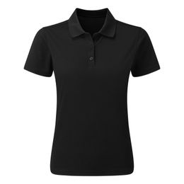 Premier Womens/Ladies Sustainable Polo Shirt (Schwarz)