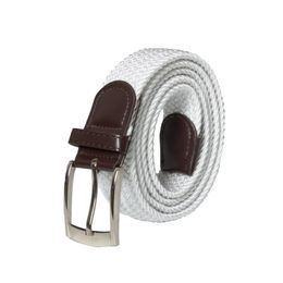 Enzo Unisex-G&uuml;rtel - Wei&szlig;