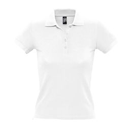 SOLS - PEOPLE Kurzarm Polo-Shirt - Damen (Wei&szlig;)
