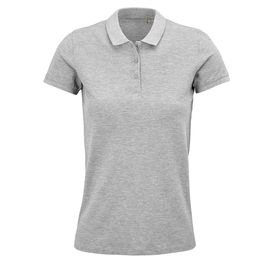 SOLS Damen/Damen Planet Marl Pique Bio-Poloshirt (Grau)