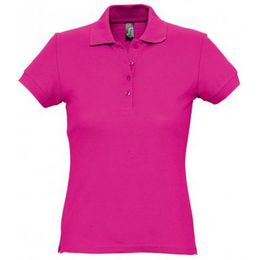 SOLS Womens/Ladies Passion Pique Short Sleeve Polo Shirt (Fuchsia)