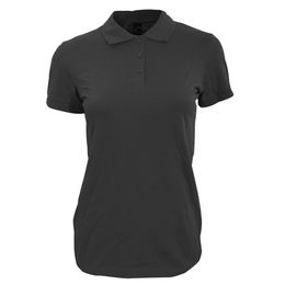 SOLS Womens/Ladies Perfect Pique Short Sleeve Polo Shirt (Schwarz)