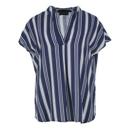 Bluse mit nautischem Streifendesign aus Viskose