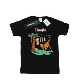 Disney - "Bambi Tilted Up" T-Shirt f&uuml;r Damen (Schwarz)