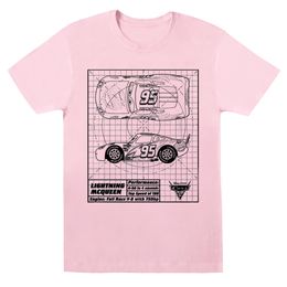 Disney - "Cars" T-Shirt f&uuml;r Damen (Babyrosa)