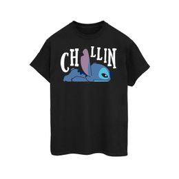 Disney - "Chillin" T-Shirt f&uuml;r Damen (Schwarz)