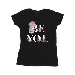 Disney Damen/Damen Dumbo Be You T-Shirt aus Baumwolle (Schwarz)