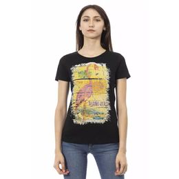 Flamingo-Print T-Shirt im l&auml;ssigen Stil