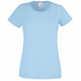 Fruit of the Loom - T-Shirts mit kurzen &Auml;rmeln - Damen (Hellblau)