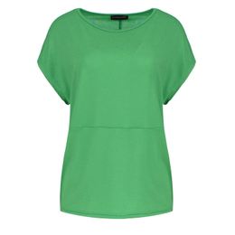 Gr&uuml;nes Stretch-Jersey-Top mit Bootsausschnitt