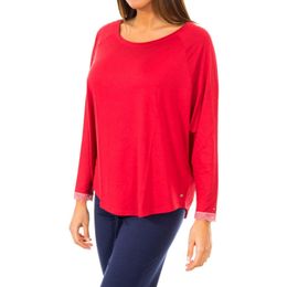 Tommy Hilfiger Langarm-T-Shirt mit Rundhalsausschnitt f&uuml;r Frauen 1487903370