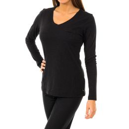 Tommy Hilfiger Lang&auml;rmeliges T-Shirt mit V-Ausschnitt 1487903577 woman