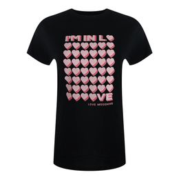 Moschino &bdquo;i'm So In Love"-logo-t-shirt (schwarz)