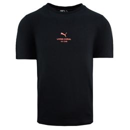 Puma x Pantone Tee Crew Neck Kurzschl&auml;rm Schwarze Frauen l&auml;ssig Top 579690 01