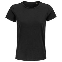 SOLS - "Pioneer" T-Shirt Baumwolle aus biologischem Anbau f&uuml;r Damen (Schwarz)