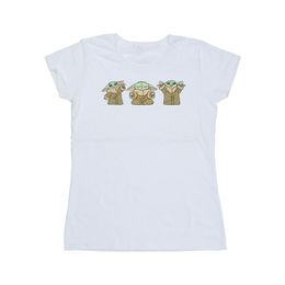 Star Wars - "The Mandalorian" T-Shirt f&uuml;r Damen (Wei&szlig;)