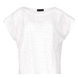 Wei&szlig;es &auml;rmelloses besticktes Top