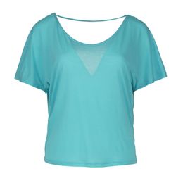 T&uuml;rkisfarbenes Drape Back Top