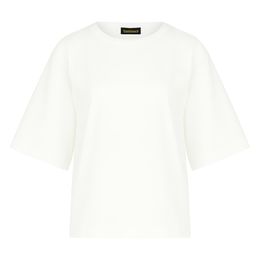 &Uuml;bergro&szlig;es T-Shirt aus merzerisierter Baumwolle mit ellbogenlangen &Auml;rmeln