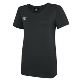 Umbro Damen/Damen Club Freizeit-T-Shirt (Schwarz/Wei&szlig;)