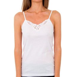 Milan schmales Tr&auml;ger-T-Shirt mit V-Ausschnitt 4754 woman