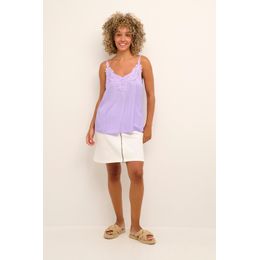 Cream &Auml;rmellose Bluse A-Linie purple