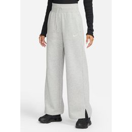 Nike Phoenix Fleece-Jogginghose f&uuml;r Damen mit weitem Bein in Grau