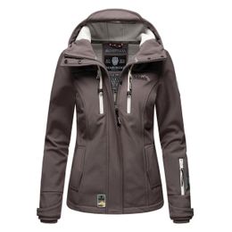 Marikoo Damen Softshelljacke &ndash; Kleine Zicke, warm mit Kapuze & Fleecefutter