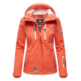 Marikoo Damen Softshelljacke &ndash; Kleine Zicke, warm mit Kapuze & Fleecefutter