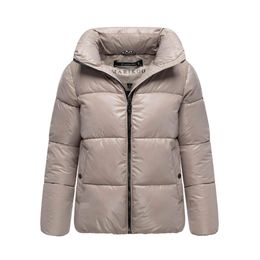 Marikoo Damen Winterjacke Hazalee im Puffer-Stil mit gl&auml;nzender Optik