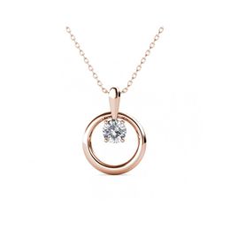 Octavia-Anh&auml;nger - Rosegold und Kristall