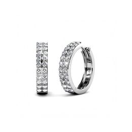 Glamour-Ohrringe - Silber und Kristall
