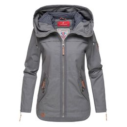 Navahoo Damen &Uuml;bergangsjacke Wekoo &ndash; Leichte Baumwolljacke mit Kapuze