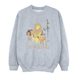 Disney - "The Lion King Group" Sweatshirt f&uuml;r M&auml;dchen (Grau)