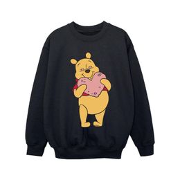 Disney - "Winnie The Pooh Heart Eyes" Sweatshirt f&uuml;r M&auml;dchen (Schwarz)
