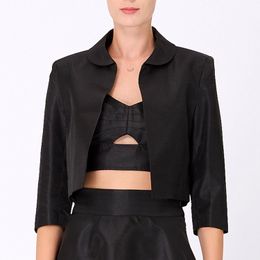 Taft-Crop-Jacke