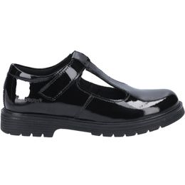 Hush Puppies - M&auml;dchen Schul-Uniform-Schuhe "Gracie", Leder (Schwarz)