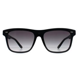 Guess GF0183 02B matte schwarze graue Sonnenbrille mit Farbverlauf
