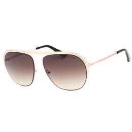 Guess &ndash; Sonnenbrille mit goldenem Rahmen und braunen Farbverlaufsgl&auml;sern