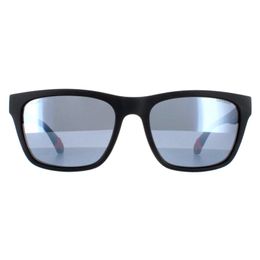 Superdry 5009 104P zwart zilver spiegel gepolariseerde zonnebril