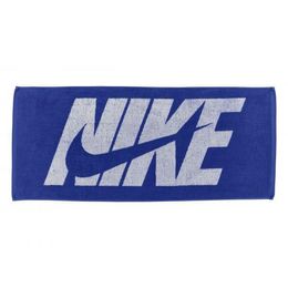 Nike - Handtuch, Jacquard, Grafikdruck (K&ouml;nigsblau/Wei&szlig;)