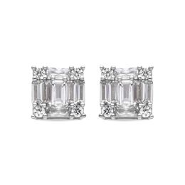 Luxenter Ohrringe aus 925er Sterlingsilber und Zirkonia mit Rhodiumbeschichtung &ndash; Rakna