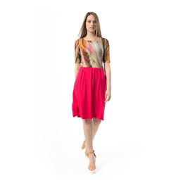 Abstraktes Kleid mit Tiermuster
