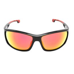 Carrera - Sonnenbrille &bdquo;Carduc" mit rotem und schwarzem Rahmen und mehrschichtigen Gl&auml;sern