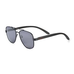 Earth Wood Kotor Polarisierte Sonnenbrille - Schwarz/Schwarz