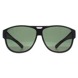 Montana Aviator Unisex Matte Grey G15 Polarized FO6 Fit &uuml;ber Gl&auml;ser Sonnenbrillen