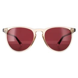Polaroid Rectangle Unisex Transparent Beige und Havanna Rot Polarisiert PLD 4152/S