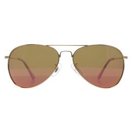 Prive Revaux Pilotenbrille Unisex Champagner Gold Rosa Spiegel Commando Mini