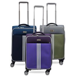 Leichte, weiche Kabinengep&auml;ck-Reisetasche mit 4 R&auml;dern