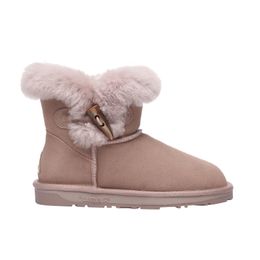 EVER AU Damen Robin Horn Toggle Knopf Mini Stiefel
